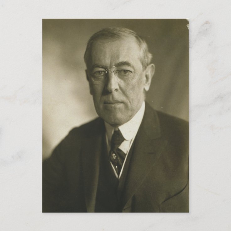 President Woodrow Wilson Portrait 1919 Postcard | Zazzle