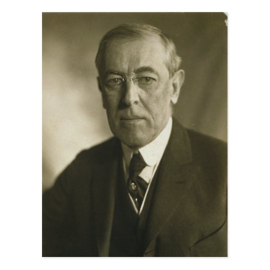 President Woodrow Wilson Portrait 1919 Postcard | Zazzle.com
