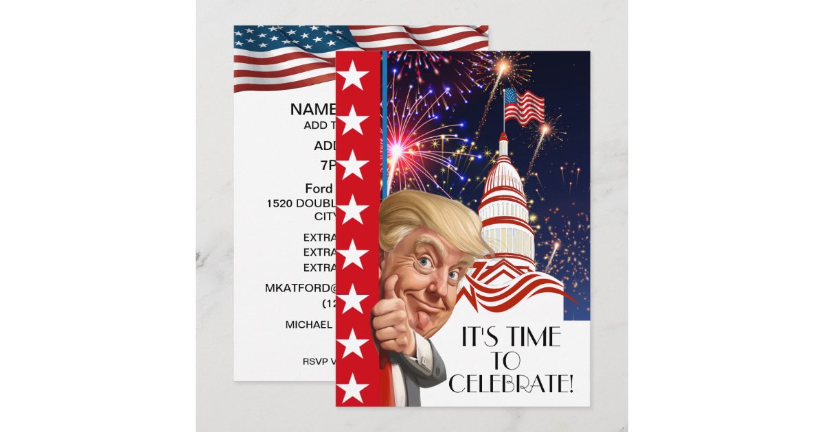 Presidential Election Celebration Invitation | Zazzle