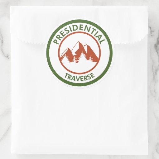 Presidential Traverse Classic Round Sticker | Zazzle