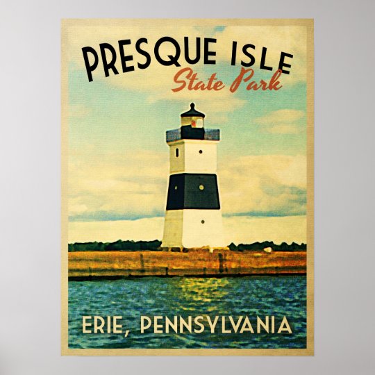 Presque Isle Lighthouse Poster | Zazzle.com