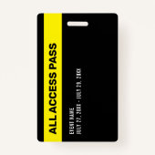 Press All Access Pass Event ID Badge | Zazzle