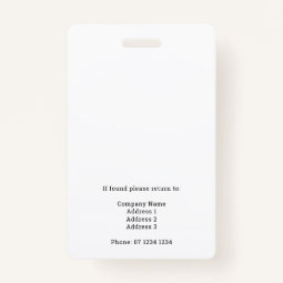 Press Pass Logo Photo and Bar Code ID Badge | Zazzle