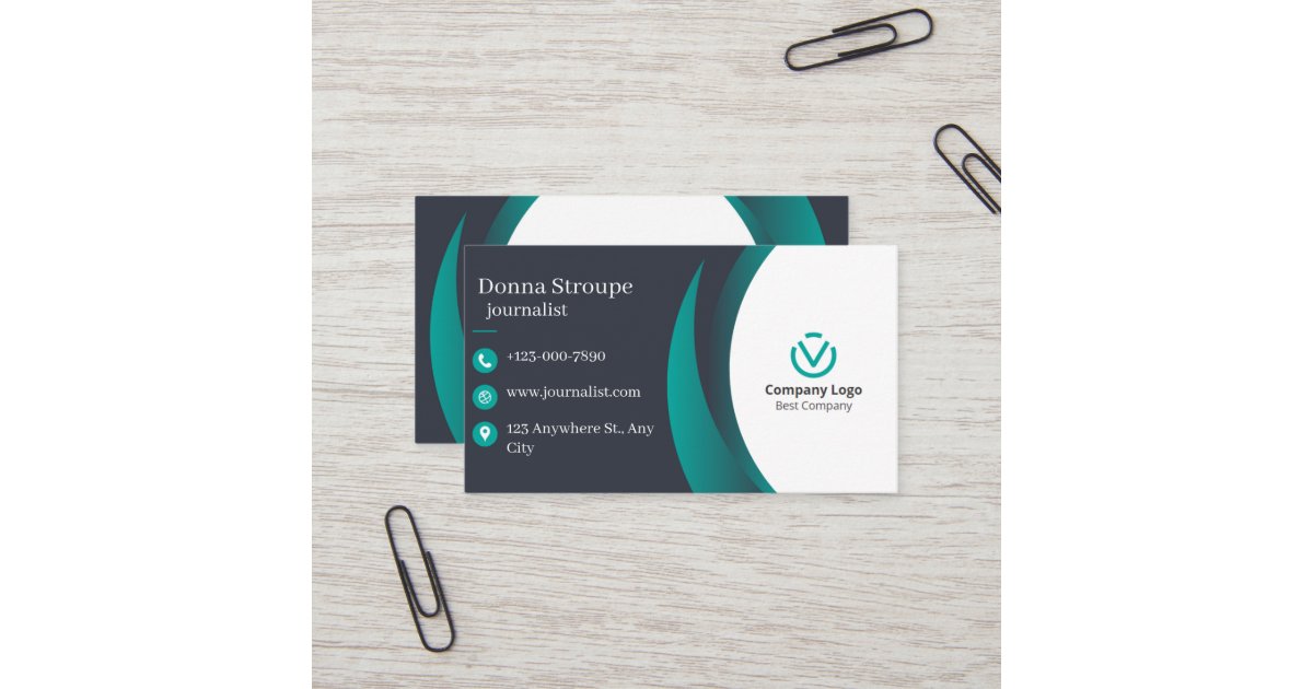 Press Reporter and Newspaper Business Card | Zazzle