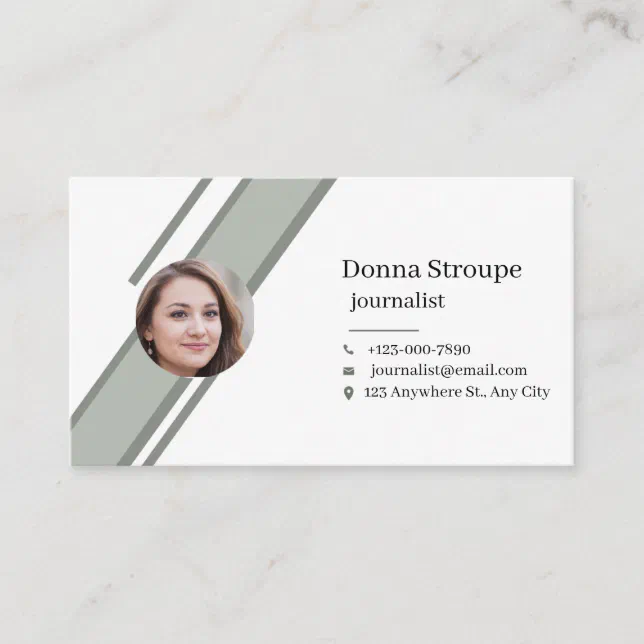 Press Reporter and Newspaper Business Card | Zazzle
