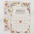 Pressed Flowers Bridal Bingo Game | Zazzle