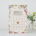 Pressed Flowers Bridal Bingo Game | Zazzle