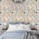 Pressed Wildflower Boho Botanical Wallpaper | Zazzle