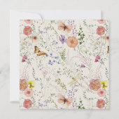 Pressed Wildflower Floral Frame Bridal Shower Invi Invitation | Zazzle