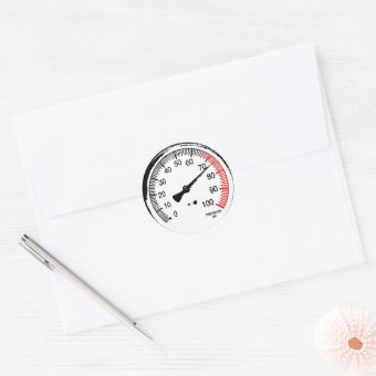 Pressure Gauge Sticker | Zazzle