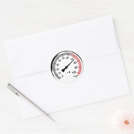 Pressure Gauge Sticker | Zazzle
