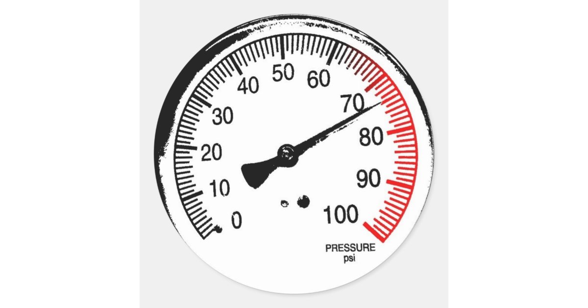 Pressure Gauge Sticker | Zazzle