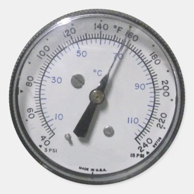 Pressure Gauge Stickers | Zazzle