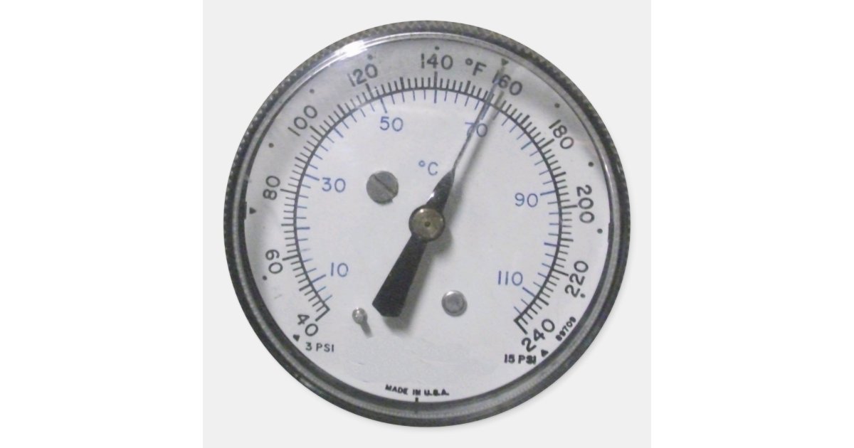 Pressure Gauge Stickers | Zazzle