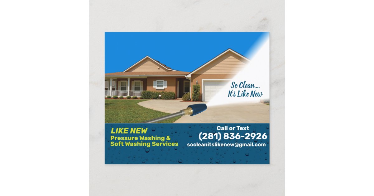 Pressure Power Washing Template Flyer | Zazzle