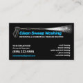 Pressure Washing Black Power Wash Cleaner Business Card | Zazzle
