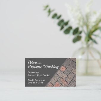 Pressure Washing Driveway Cleaning Business Card | Zazzle