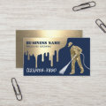 Pressure Washing Gold Power Washer Cleaning Navy Business Card | Zazzle