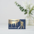 Pressure Washing Gold Power Washer Cleaning Navy Business Card | Zazzle