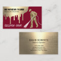 Pressure Washing Gold Power Washer Cleaning Red Business Card | Zazzle
