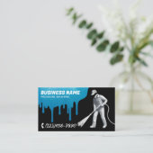 Pressure Washing Power Wash 3D Worker Cleaning Business Card | Zazzle