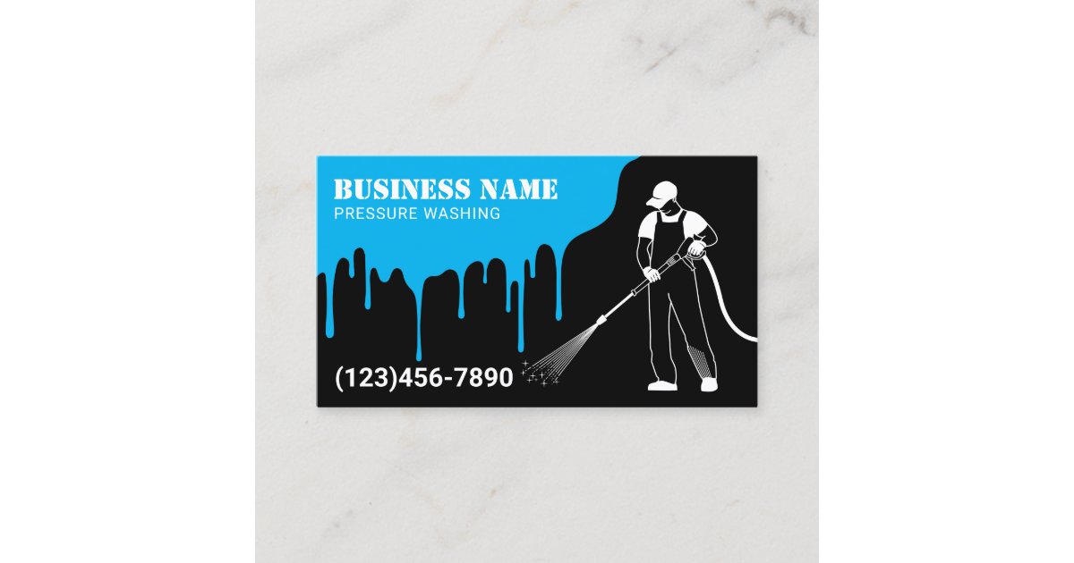 Pressure Washing Power Wash House Cleaning Business Card | Zazzle