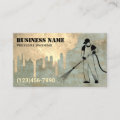Pressure Washing Power Wash Vintage Gold Cleaning Business Card | Zazzle