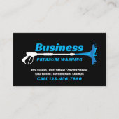 Pressure Washing Power Washer Black Cleaning Business Card | Zazzle