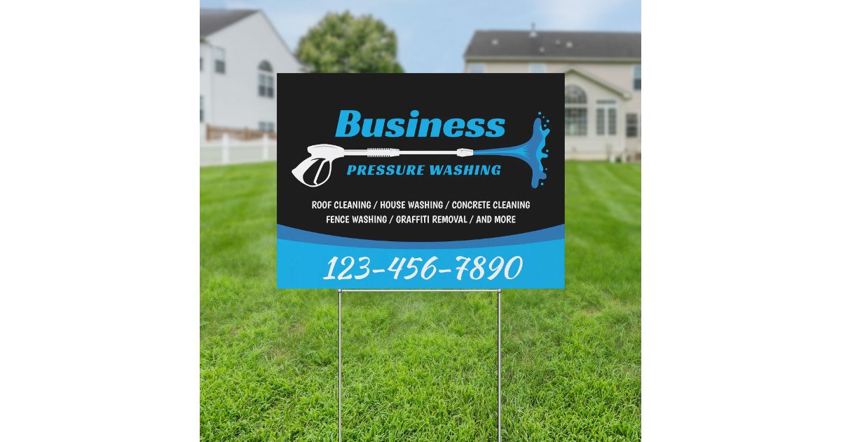 Pressure Washing Power Washer Super Cleaning Sign | Zazzle