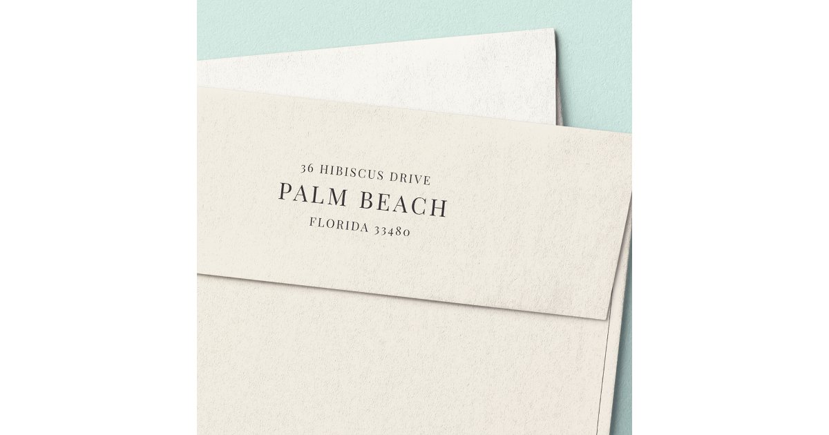 Prestige | Classic Minimal Return Address Self-inking Stamp | Zazzle
