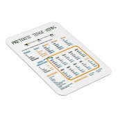 Preterite Tense in Spanish Study Guide Magnet | Zazzle