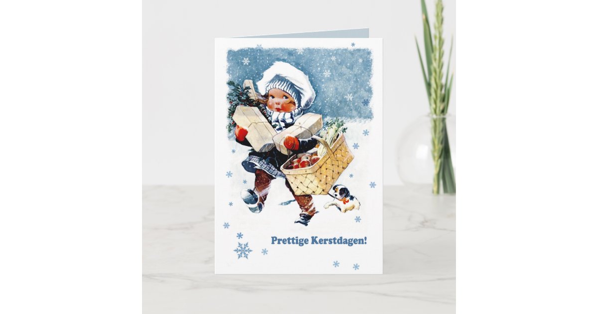 Prettige Kerstdagen. Christmas Cards in Dutch | Zazzle
