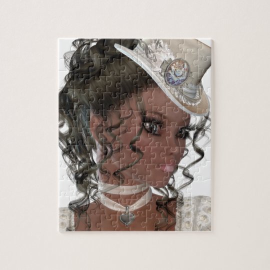 Pretty African American Woman Jigsaw Puzzle | Zazzle.com