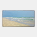 Pretty Beach House Personalized Coastal Photograph Desk Mat | Zazzle