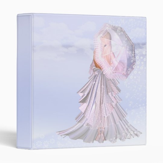 Pretty Binder, With Cute Female 3 Ring Binder | Zazzle.com