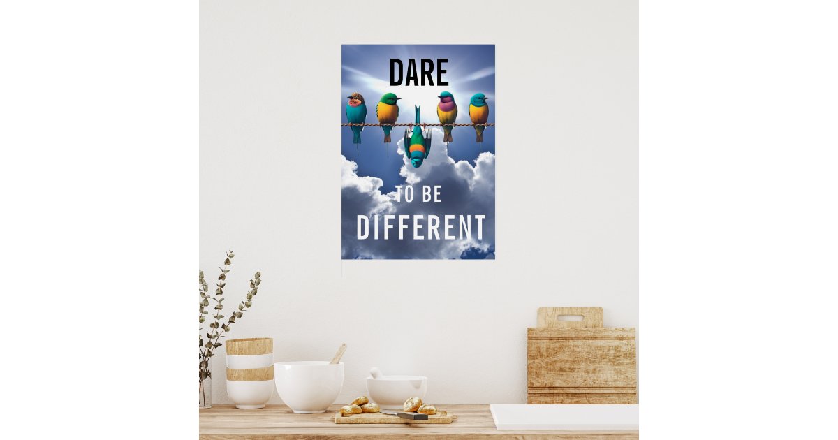 Pretty Birds on a Wire Dare Poster | Zazzle