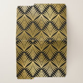 PRETTY BLACK & GOLD ART DECO PATTERNS FILE FOLDER | Zazzle