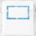 Pretty Blue Border Stickers | Zazzle