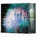 Pretty Blue Fairy Tale Fantasy Garden Castle Binder | Zazzle