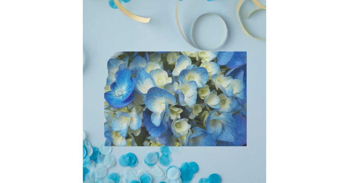 Pretty Blue Hydrangea Floral Tissue Paper | Zazzle