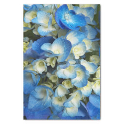 Pretty Blue Hydrangea Floral Tissue Paper | Zazzle