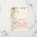 Pretty Blush Pink Floral Wedding Save the Date | Zazzle