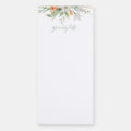 Pretty Botanical Garden Floral Lilies Magnetic Notepad | Zazzle