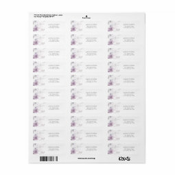 Pretty Botanical Wedding Return Address Label | Zazzle