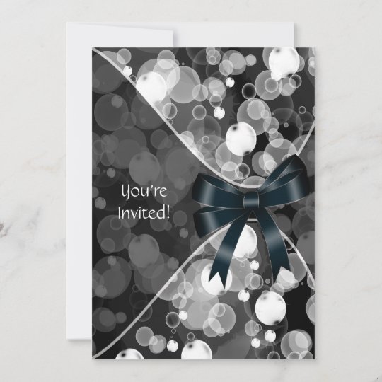 Pretty Bubble Party Invitation Template | Zazzle.com