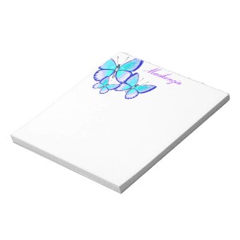 Pretty Butterfly Trio Notepad | Zazzle