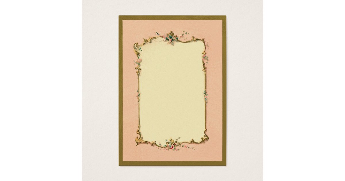 Pretty Chic Vintage French Blank Page Border | Zazzle