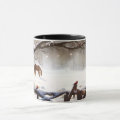 Pretty Christmas Holiday Horse in the Snow Mug | Zazzle