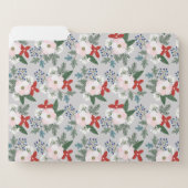 Pretty Christmas Patterns File Folder | Zazzle