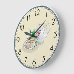Pretty Clock | Zazzle